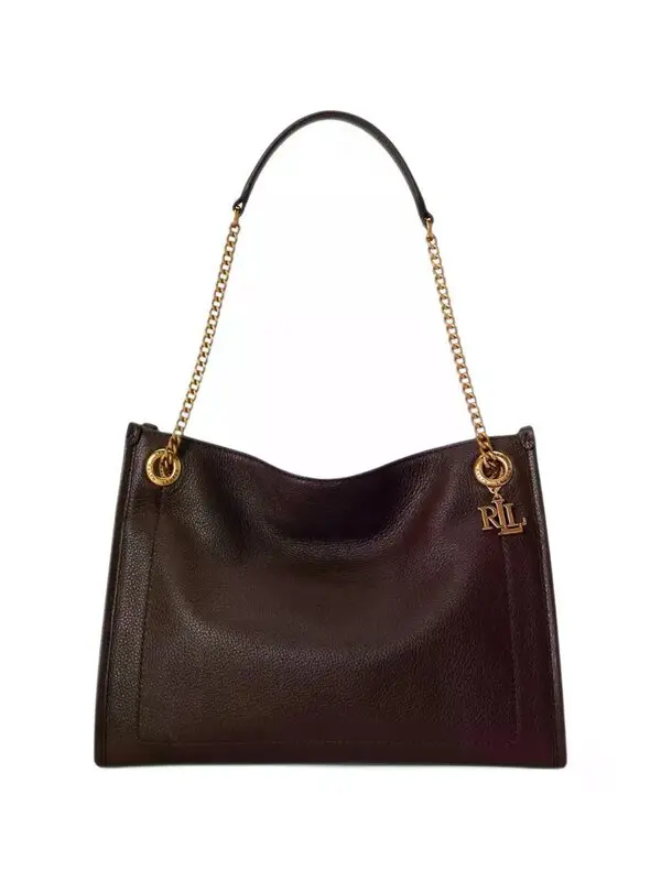 Ralph Lauren Medium Bradley Pebbled-leather Tote Bag - Brown