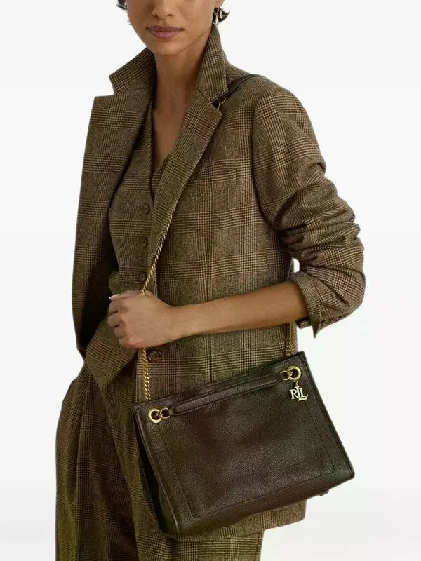Ralph Lauren Medium Bradley Pebbled-leather Tote Bag - Brown