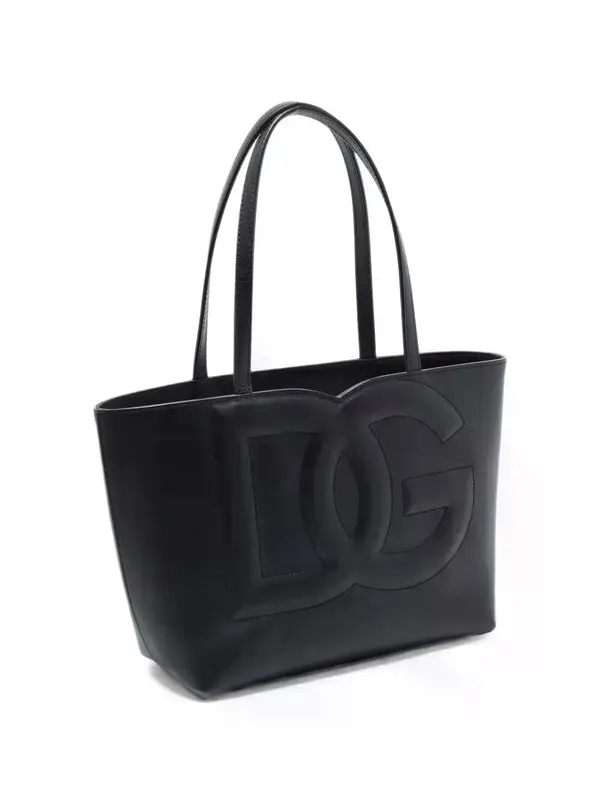 Dolce & Gabbana Dg Logo Leather Tote Bag