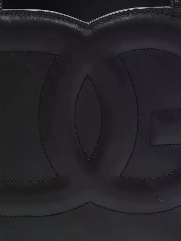 Dolce & Gabbana Dg Logo Leather Tote Bag
