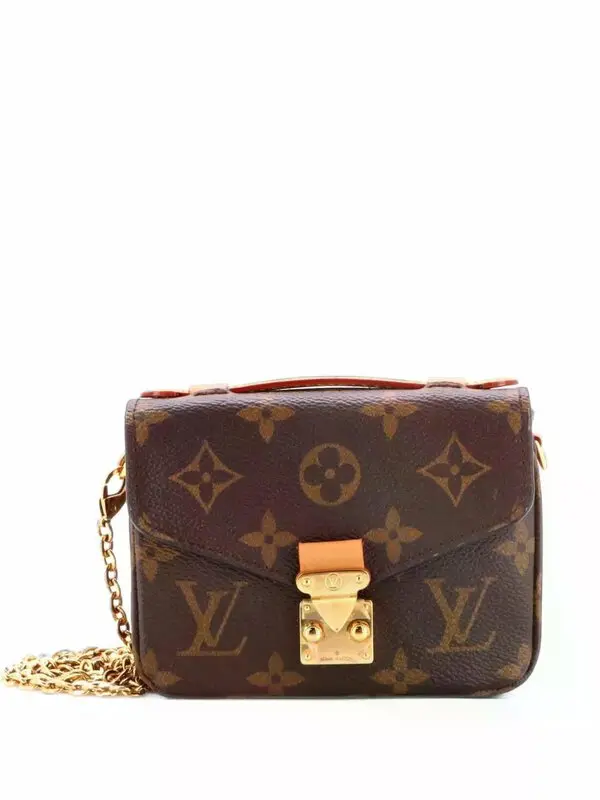 LOUIS VUITTON Micro Metis Monogram Canvas Crossbody Bag - Brown