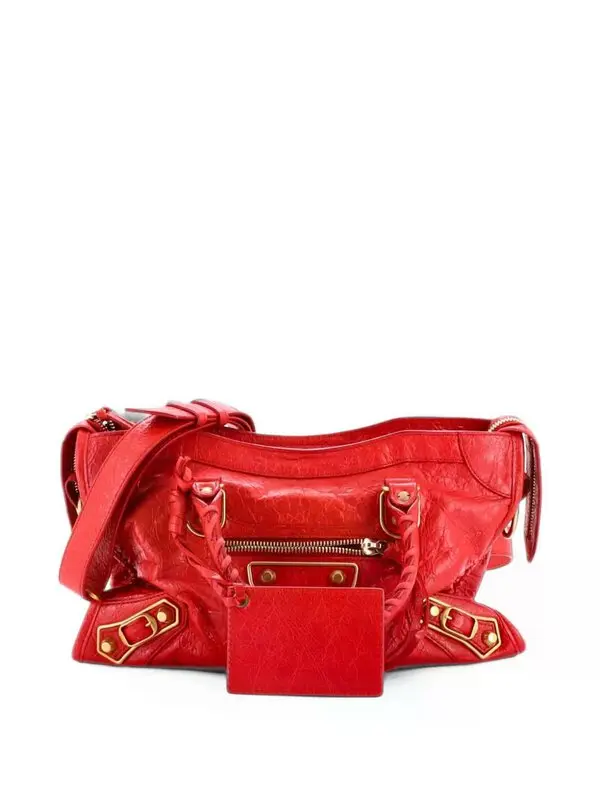 Balenciaga City Classic Metallic Edge Bag Leather Small Satchel