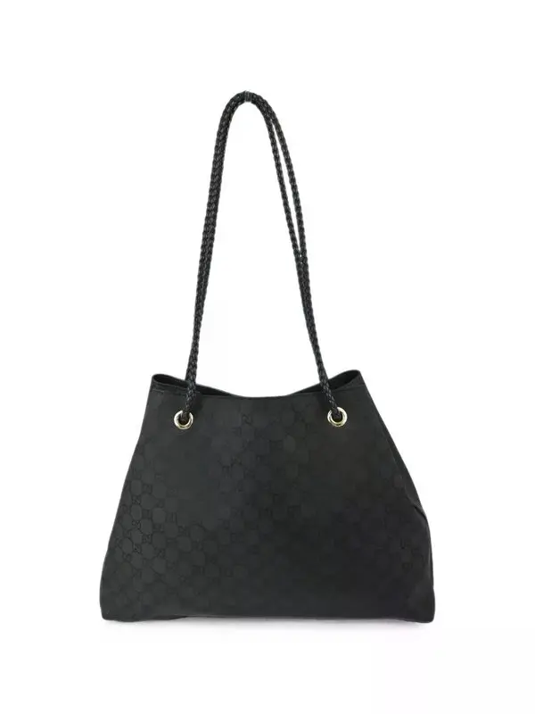 Gucci Gg Canvas Braided-strap Shoulder Bag