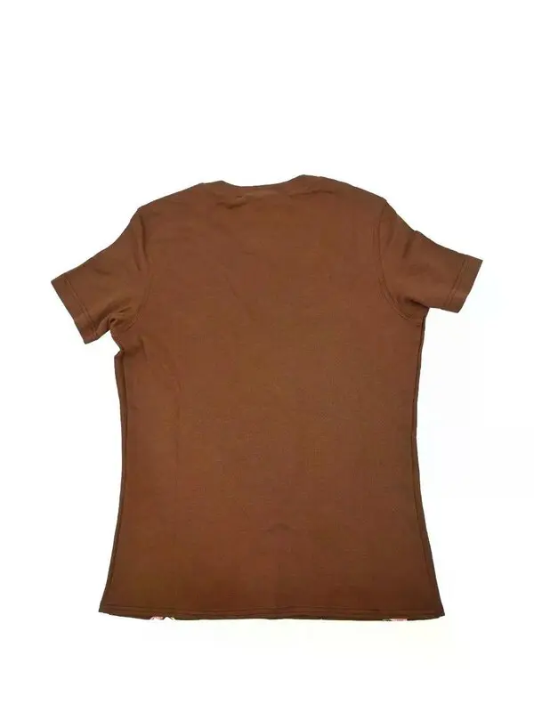 Dior 2005 Romantic Print V-neck T-shirt