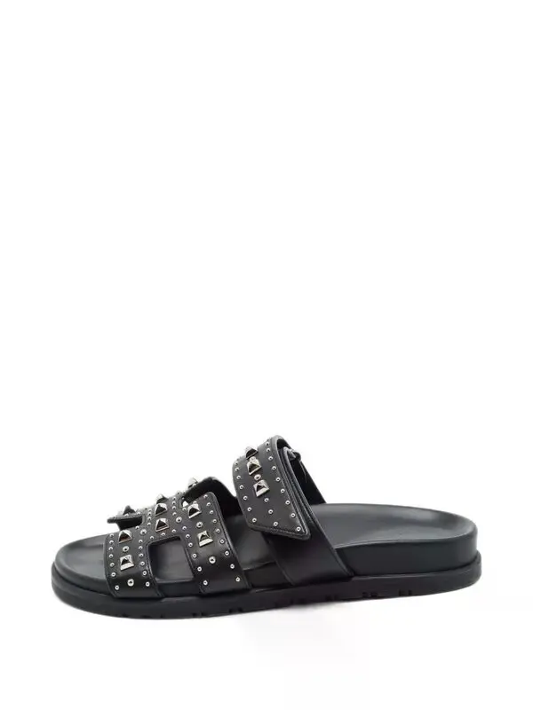 Hermès Chypre Studded Flat Sandals