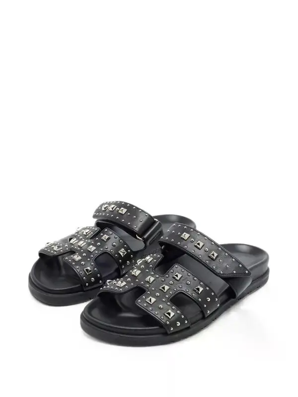 Hermès Chypre Studded Flat Sandals