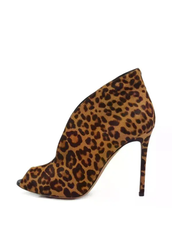 GIANVITO ROSSI Vamp Leopard-print Ankle Boots - Brown