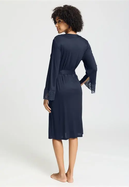 Hanro Azelia Floral Tulle Tencel Robe