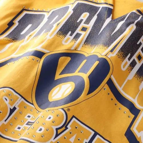 '47 Milwaukee Brewers Win Big Oversized Notch-neck T-shirt