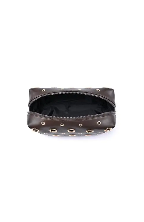 URBAN ESSENTIALS Grommet Revival Cosmetic & Travel Organizer Pouch - Espresso