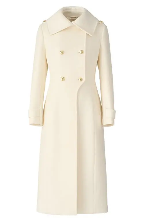 Mackage Elodie-r Double Breasted Wool Blend Coat - Cream