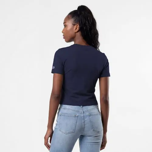 Champion New York Mets Soft-touch Fitted Cropped T-shirt