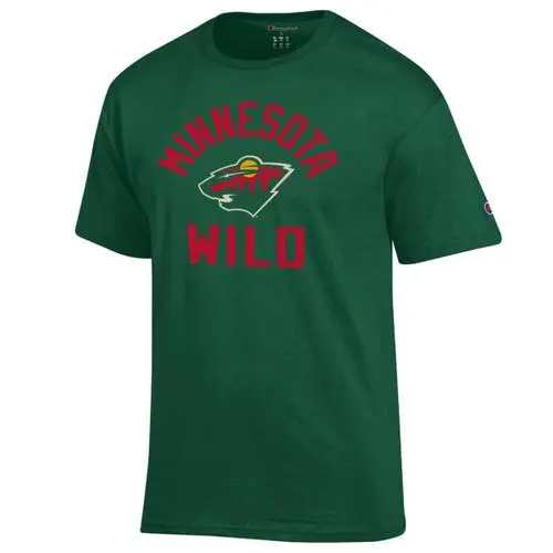 Champion Minnesota Wild Primary Logo Jersey T-shirt