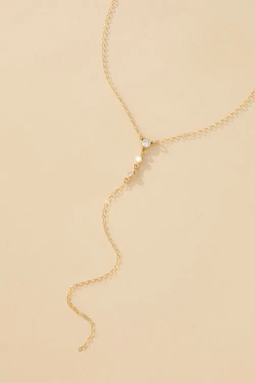 SET & STONES Miley Lariat Necklace