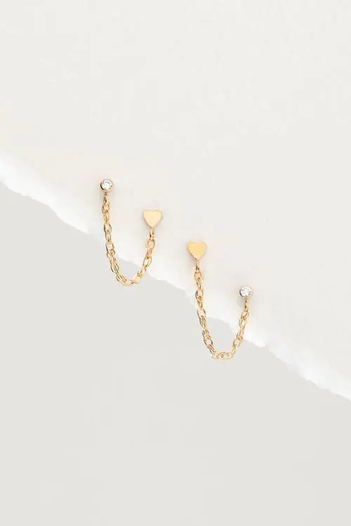 SET & STONES Josie Double Piercing Earrings