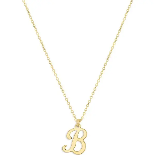 SET & STONES Gianna Initial Necklace - Gold/b