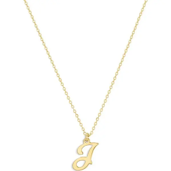 SET & STONES Gianna Initial Necklace - Gold/j
