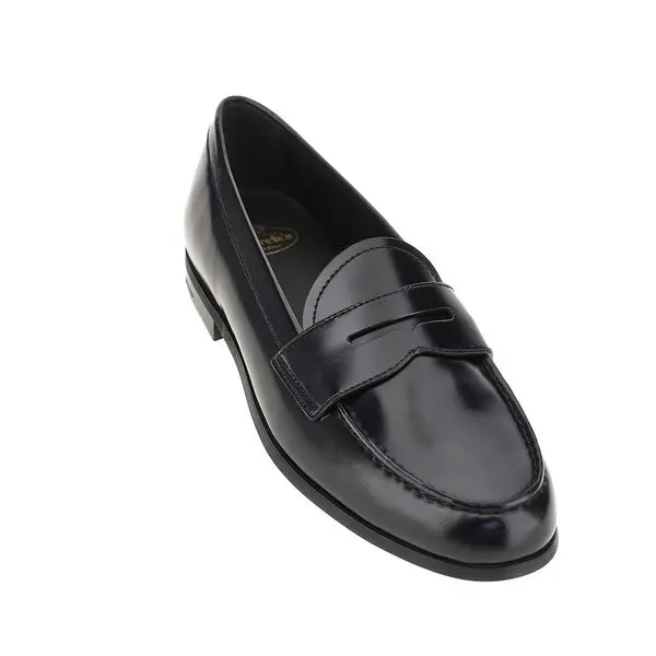 Church's Natalie' Fumé Polished Leather Loafers - Black