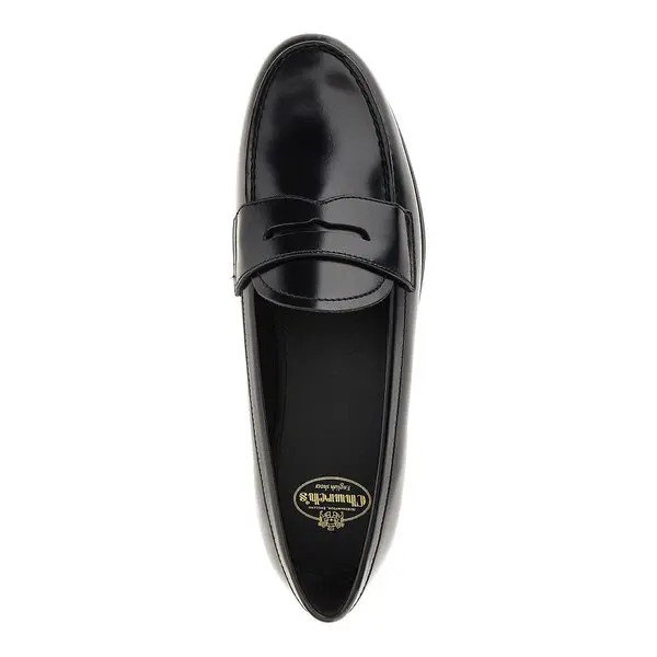 Church's Natalie' Fumé Polished Leather Loafers - Black