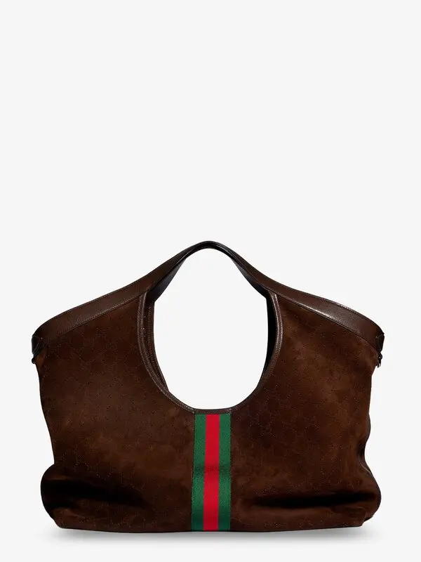 Gucci Giglio Perforated Suede Shopping Bag