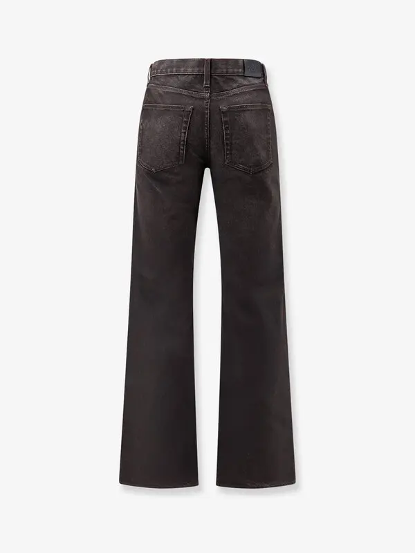 Gucci Cotton Denim Trousers With Horsebit Detail