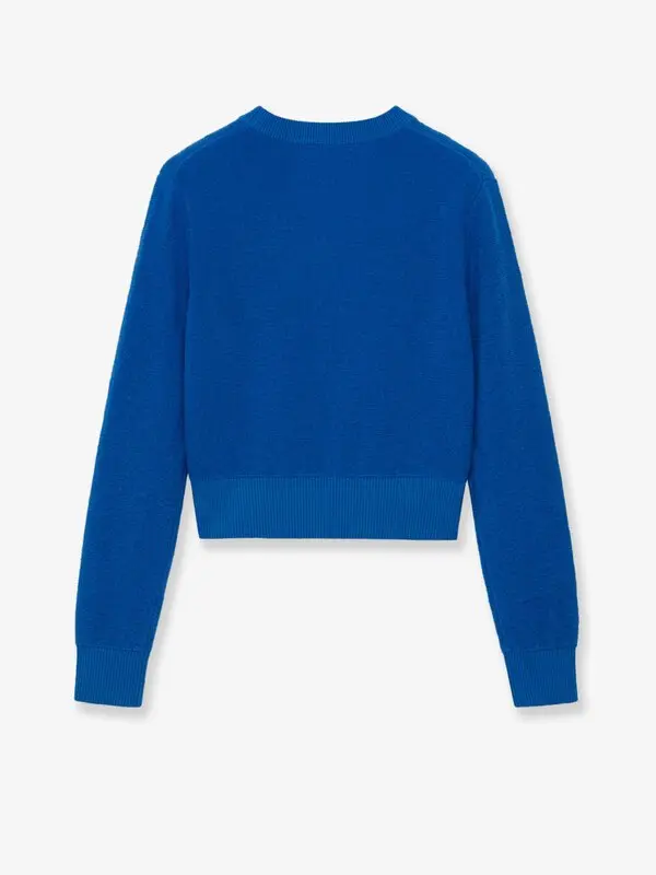 Loewe Wool Sweater With Contrasting Embroidered Logo At The Bottom