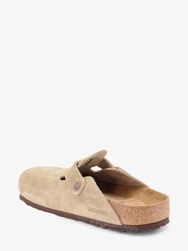 BIRKENSTOCK Boston Suede Clog - Beige