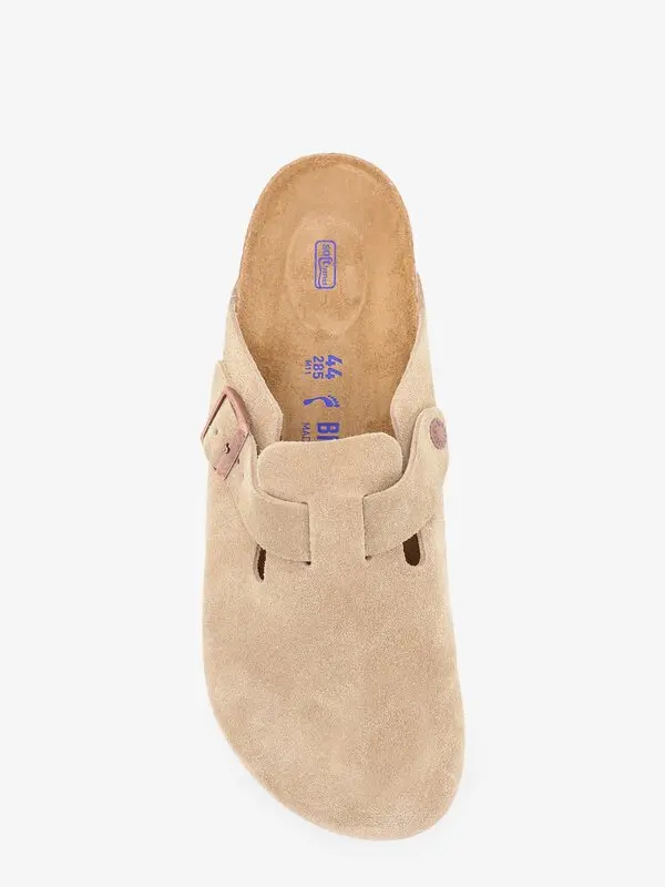 BIRKENSTOCK Boston Suede Clog - Beige