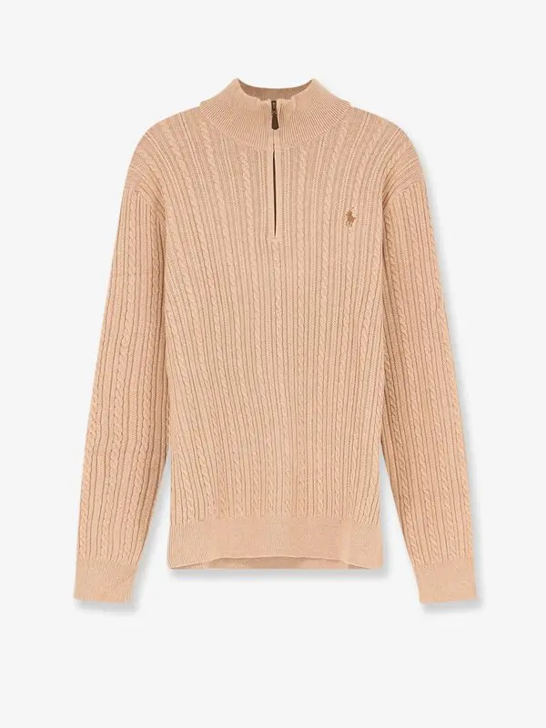 Polo Ralph Lauren Cable Knit Cotton Sweater With Zip