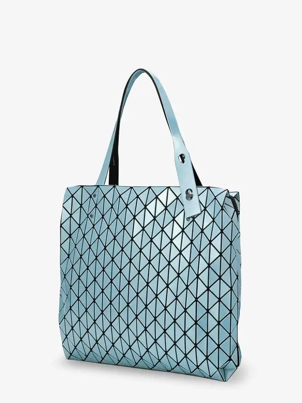 Issey Miyake Row Metallic Shoulder Bag With Triangular Pattern