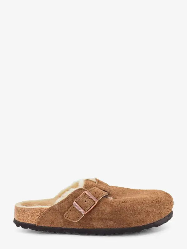 BIRKENSTOCK Boston Vl/shearling Suede Clog