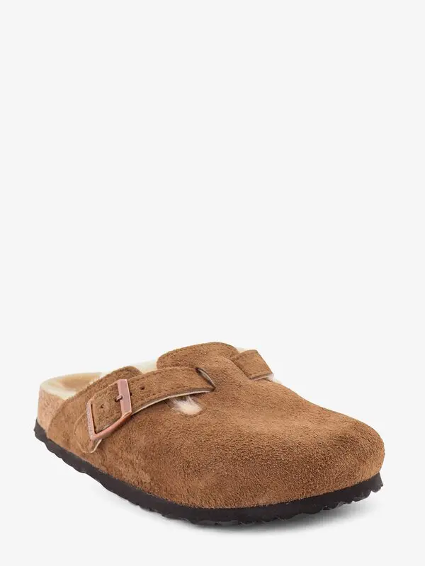 BIRKENSTOCK Boston Vl/shearling Suede Clog