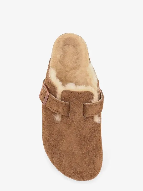 BIRKENSTOCK Boston Vl/shearling Suede Clog