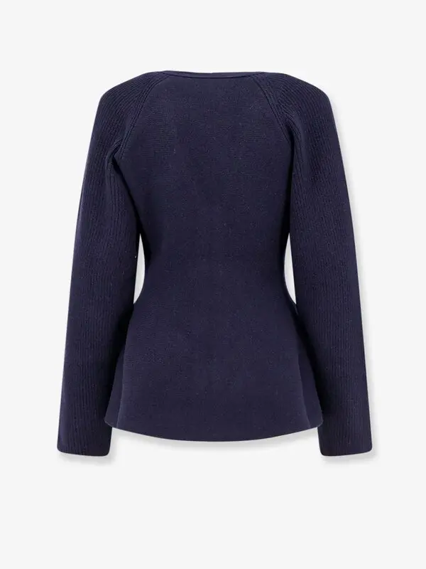 NUDE Wool Blend Cardigan - Blue