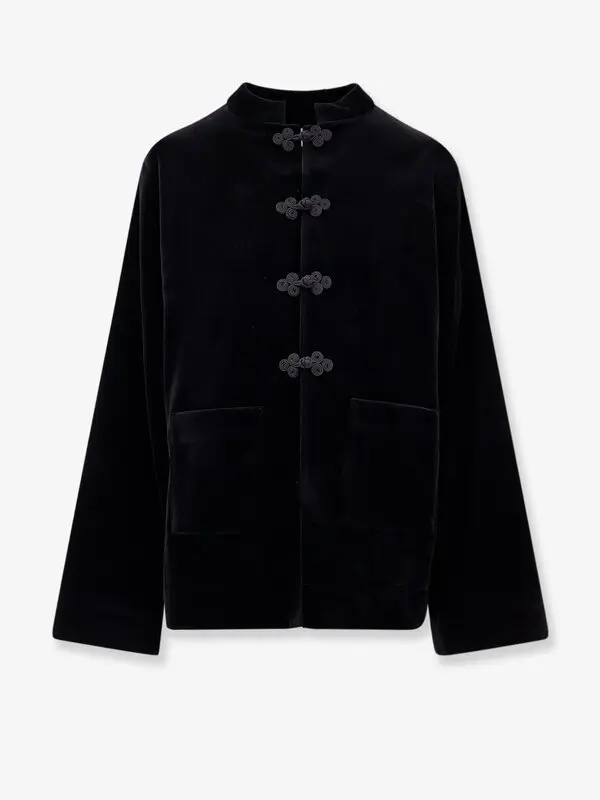 RÓHE Velvet Blazer With Pankou Closure