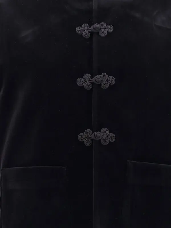 RÓHE Velvet Blazer With Pankou Closure