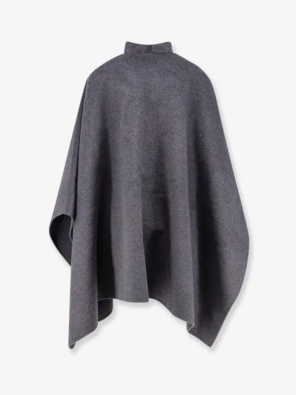 RÓHE Wool Cape With Toggle