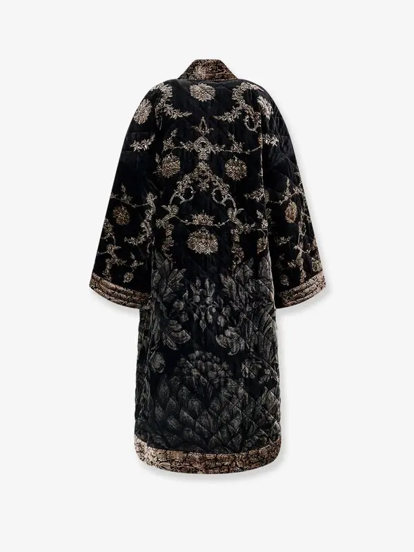 PIERRE-LOUIS MASCIA Kanpur Padded Viscose And Silk Kimono