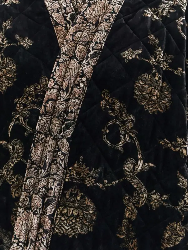 PIERRE-LOUIS MASCIA Kanpur Padded Viscose And Silk Kimono