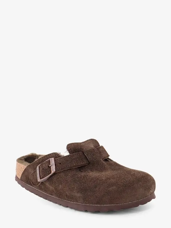 BIRKENSTOCK Boston Vl/shearling Suede Clog