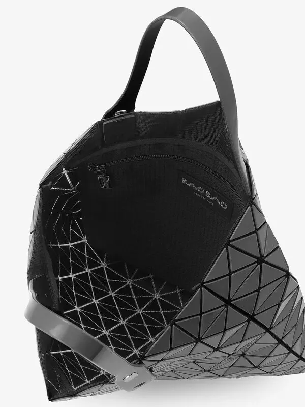 Issey Miyake Prism Gloss Shoulder Bag With Triangular Pattern - Grey