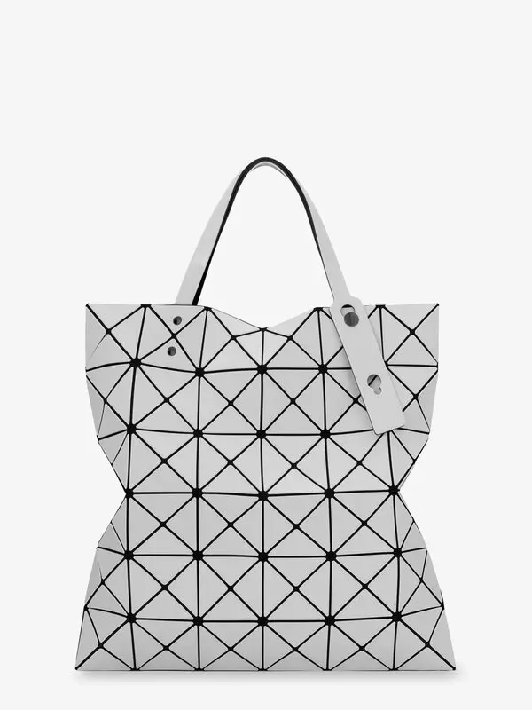 Issey Miyake Lucent Shoulder Bag With Triangular Pattern - Grey