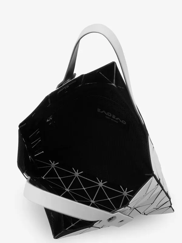 Issey Miyake Lucent Shoulder Bag With Triangular Pattern - Grey