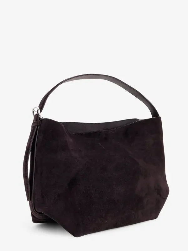 TOTEME Medium Belted Suede Shoulder Bag