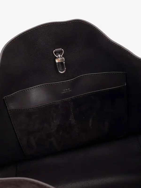 TOTEME Medium Belted Suede Shoulder Bag