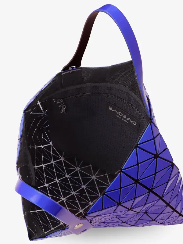 Issey Miyake Prism Gloss Shoulder Bag With Triangular Pattern - Purple