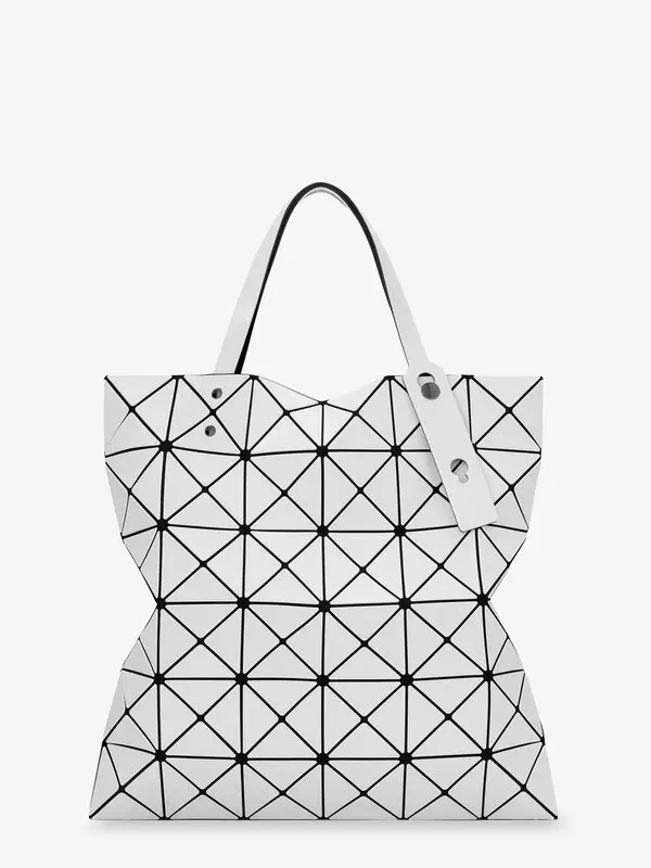 Issey Miyake Lucent Shoulder Bag With Triangular Pattern - White