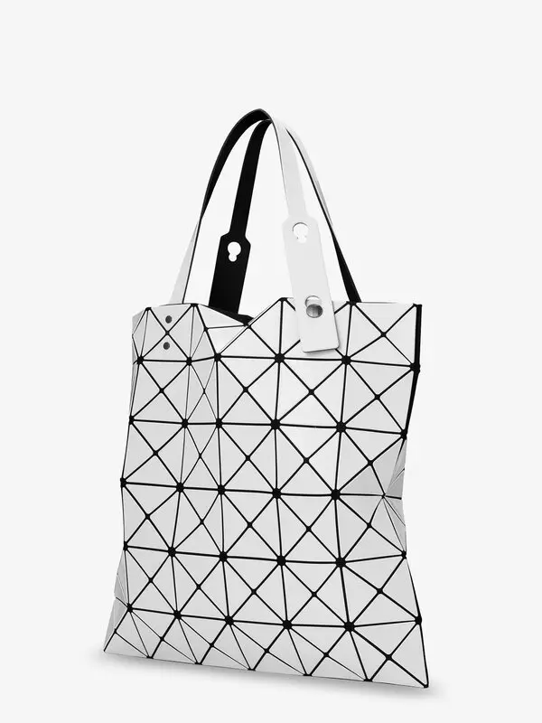 Issey Miyake Lucent Shoulder Bag With Triangular Pattern - White