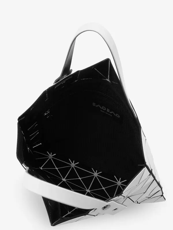 Issey Miyake Lucent Shoulder Bag With Triangular Pattern - White