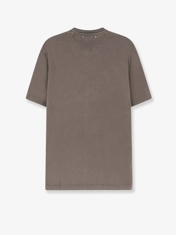 GOLDEN GOOSE Regular Distressed Cotton Tshirt